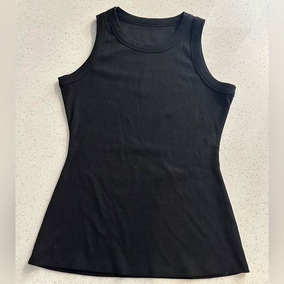 Source Unknown | Tops | Basic Black Ribbed Tank | Poshmark